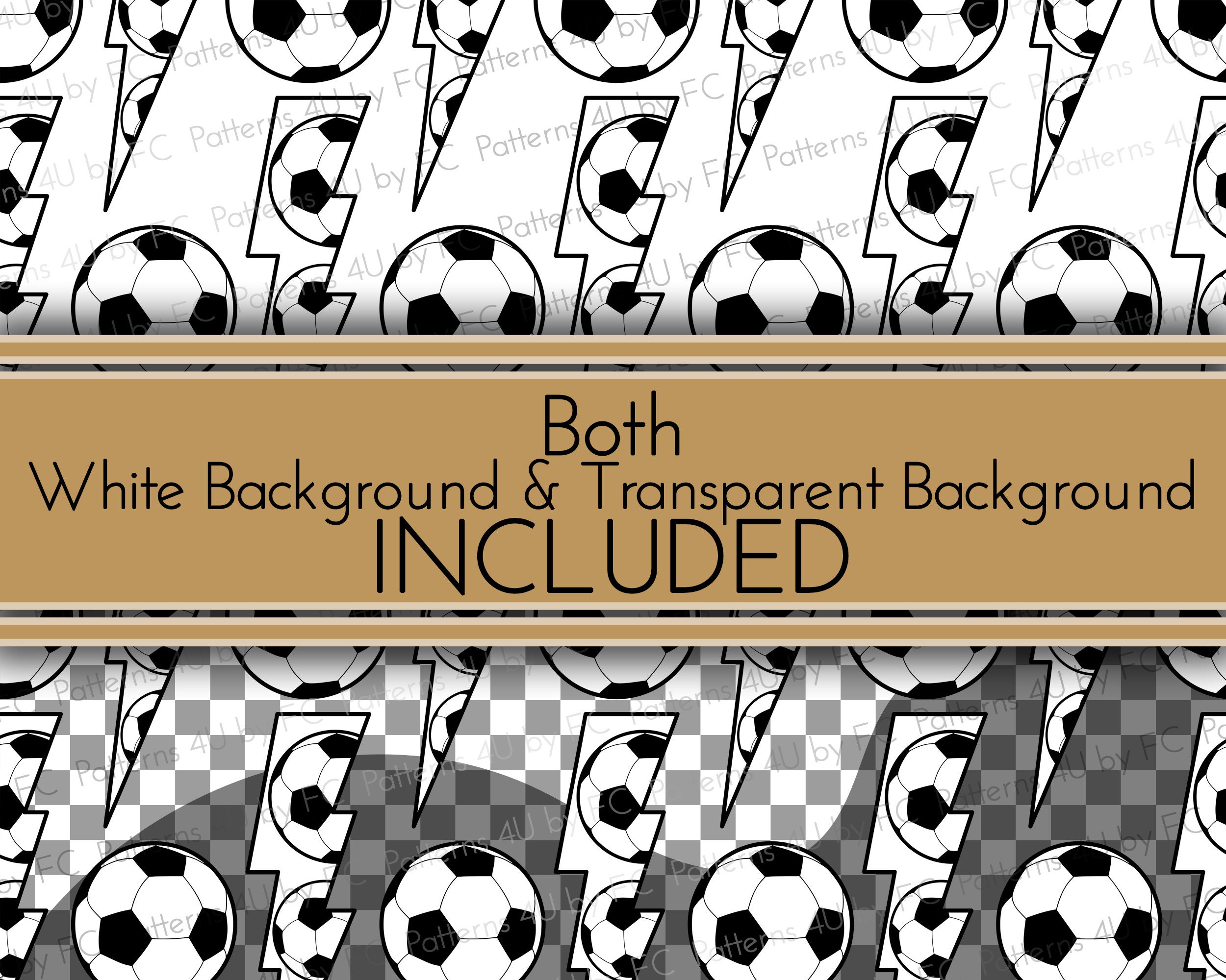 Soccer Pattern PNG, Seamless Pattern Soccer Ball Lightning Print ...