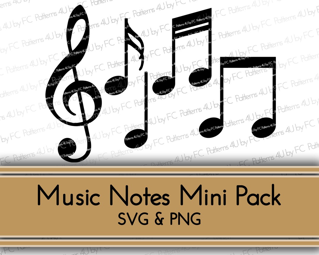 Music Notes SVG Musical Notes PNG Bundle School Music Logo Clipart ...