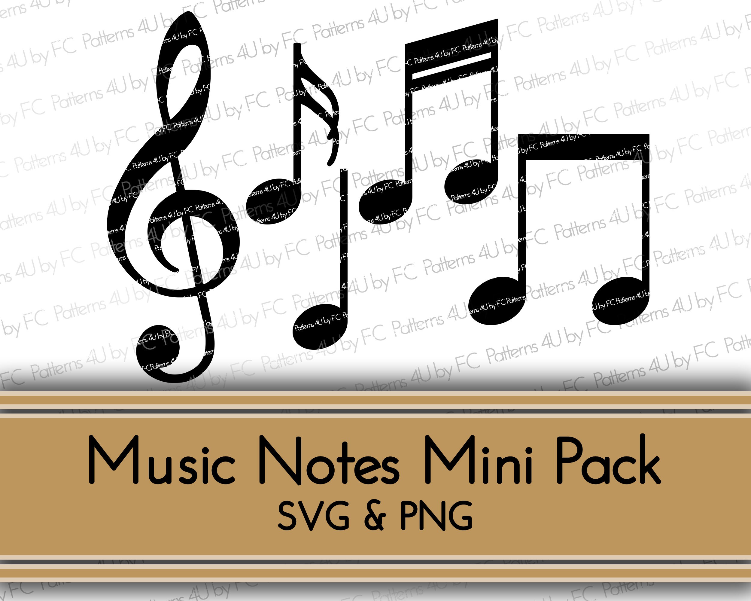 Music Notes SVG Musical Notes PNG Bundle School Music Logo Clipart ...