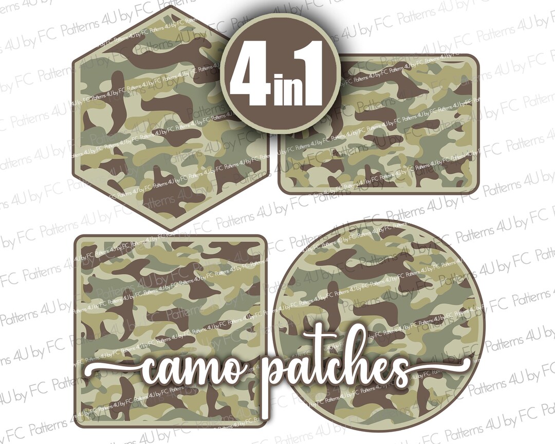 Camo Patches PNG Sublimation Camouflage Old Camo Hunting, Digital ...