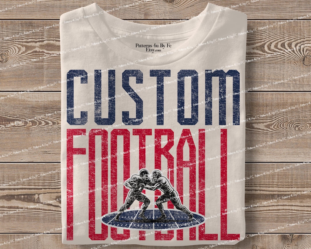 Custom High School Football T-shirt Design, Personalized Team Mascot ...