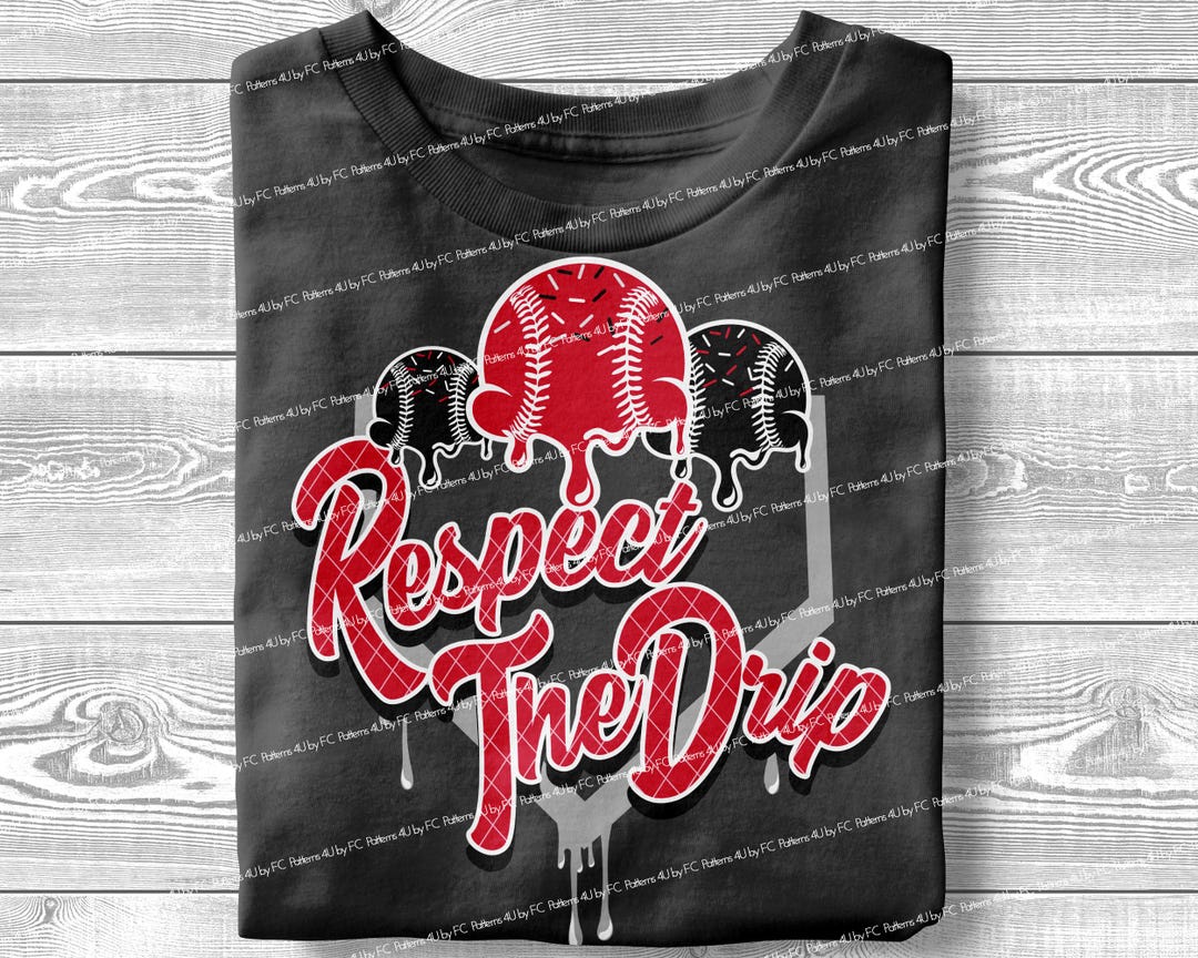 Red Black Baseball Ice Cream Drip, Travel Ball, Baseball Lifestyle ...