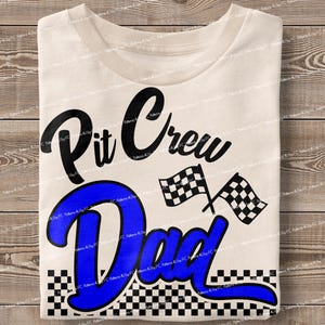 Pit Crew Dad PNG, Checkered Black Daddy Moto Dad Retro Birthday Shirt ...
