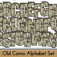 Camo Letters - Etsy