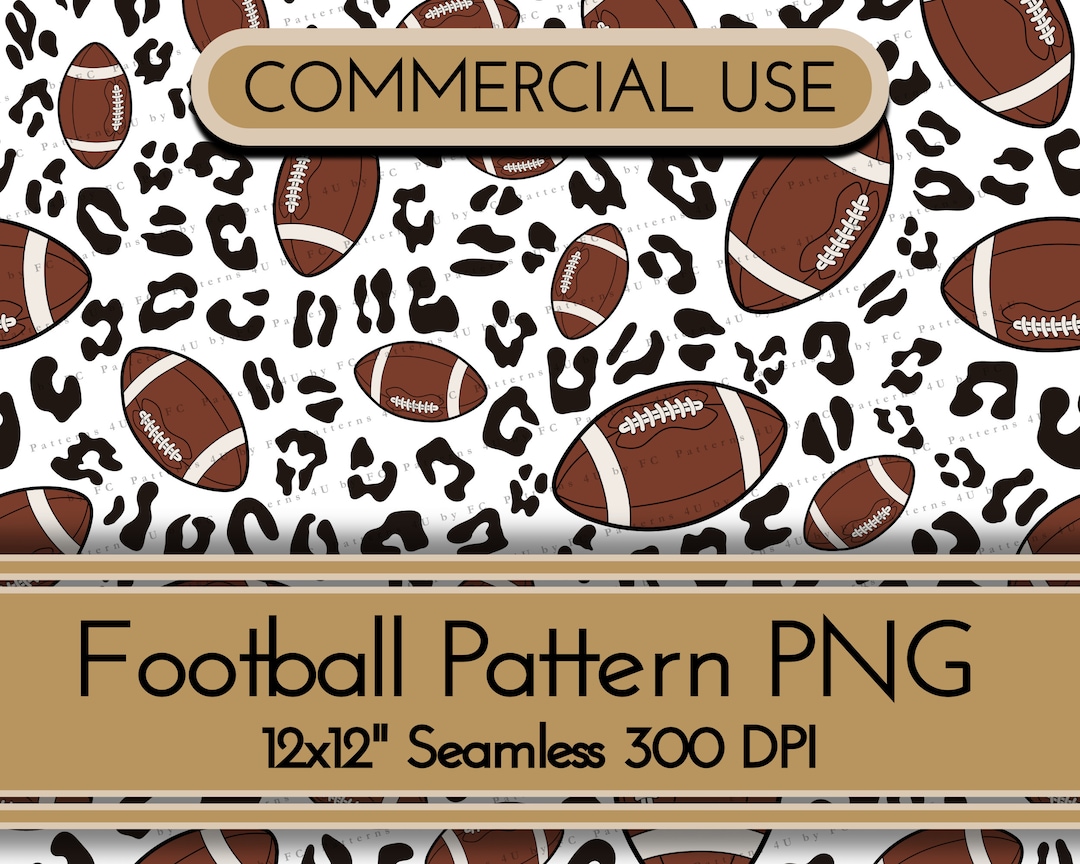 Football Cheetah PNG, Seamless Pattern, Animal Print, Digital Paper ...