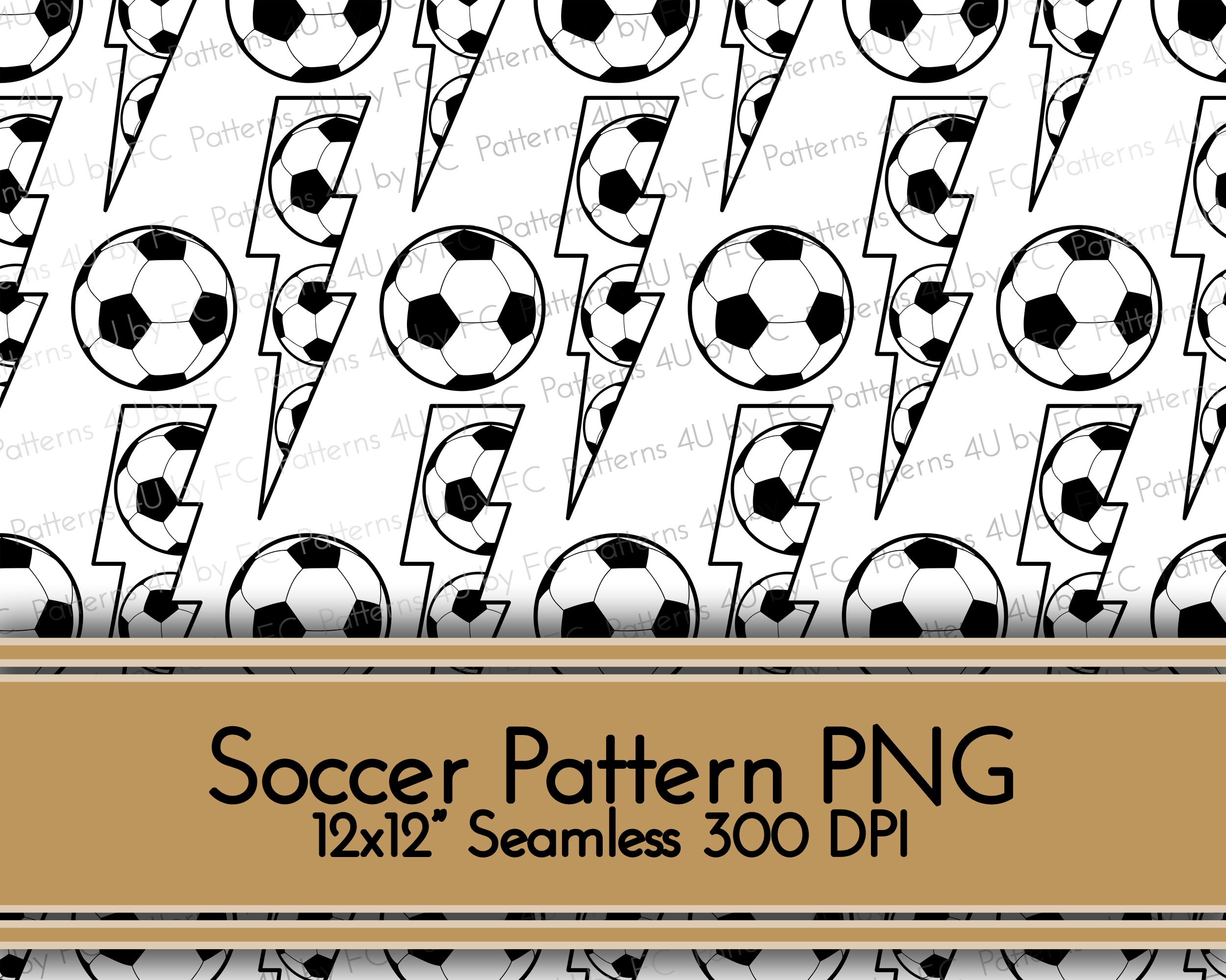 Soccer Pattern PNG, Seamless Pattern Soccer Ball Lightning Print ...