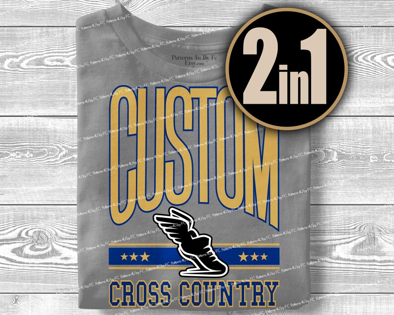 Personalized Cross Country Team Mascot PNG: Custom School Design ...