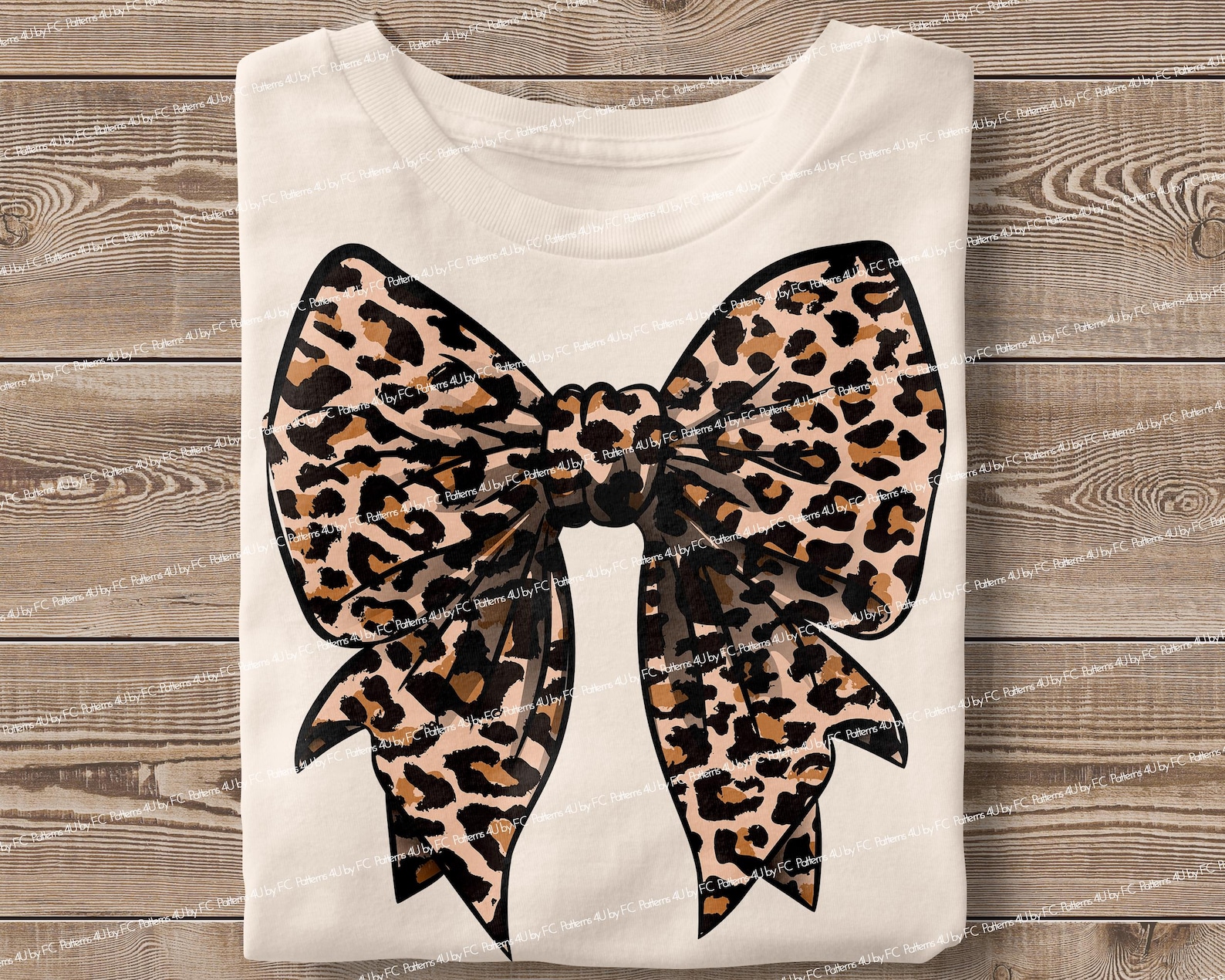 Leopard Print Bow PNG: Coquette Girl Sublimation Design (digital ...