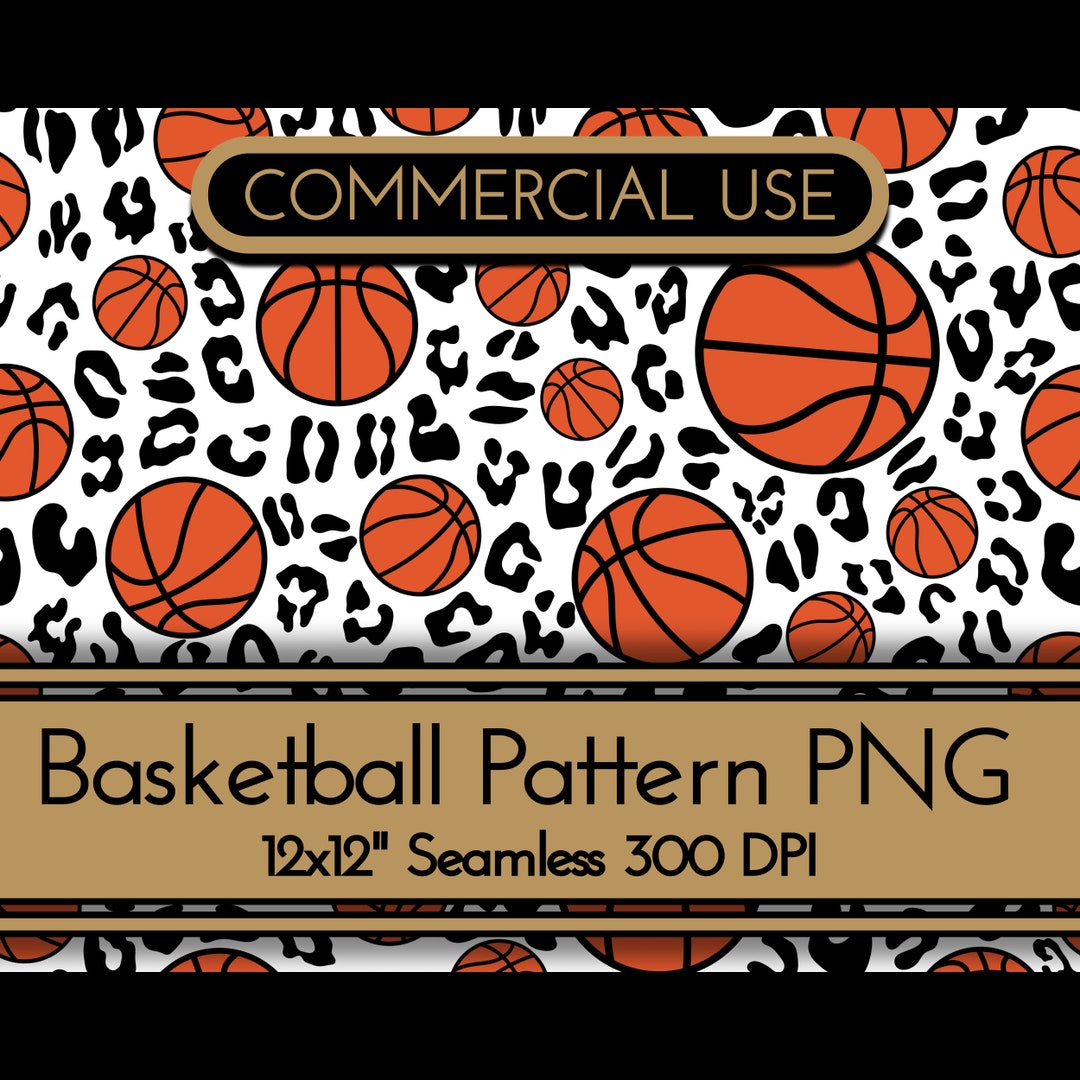 Basketball Leopard Print: Seamless PNG Pattern (digital Download) - Etsy