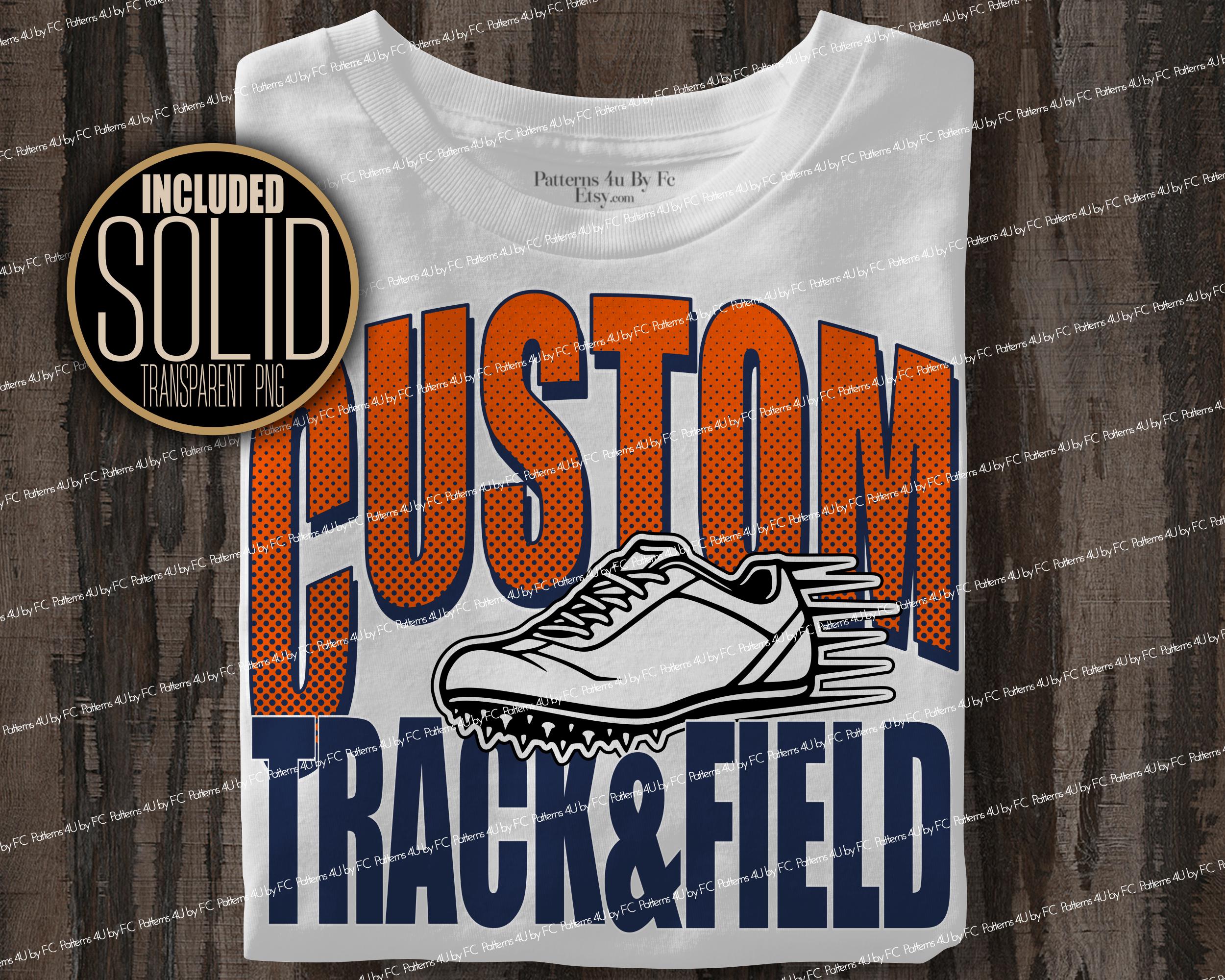 Personalized Track and Field PNG: Custom Track Team Design (digital ...