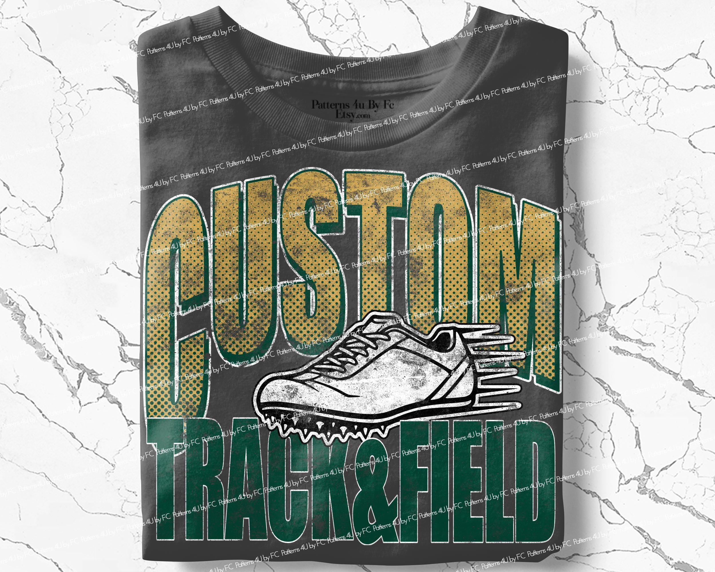 Personalized Track and Field PNG: Custom Track Team Design (digital ...