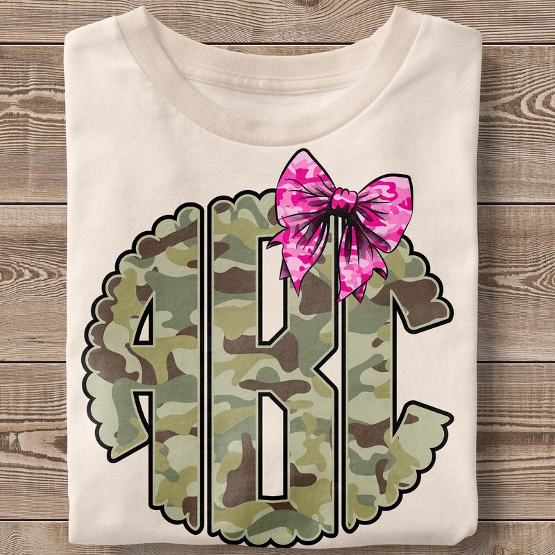 Bow Monogram - Etsy