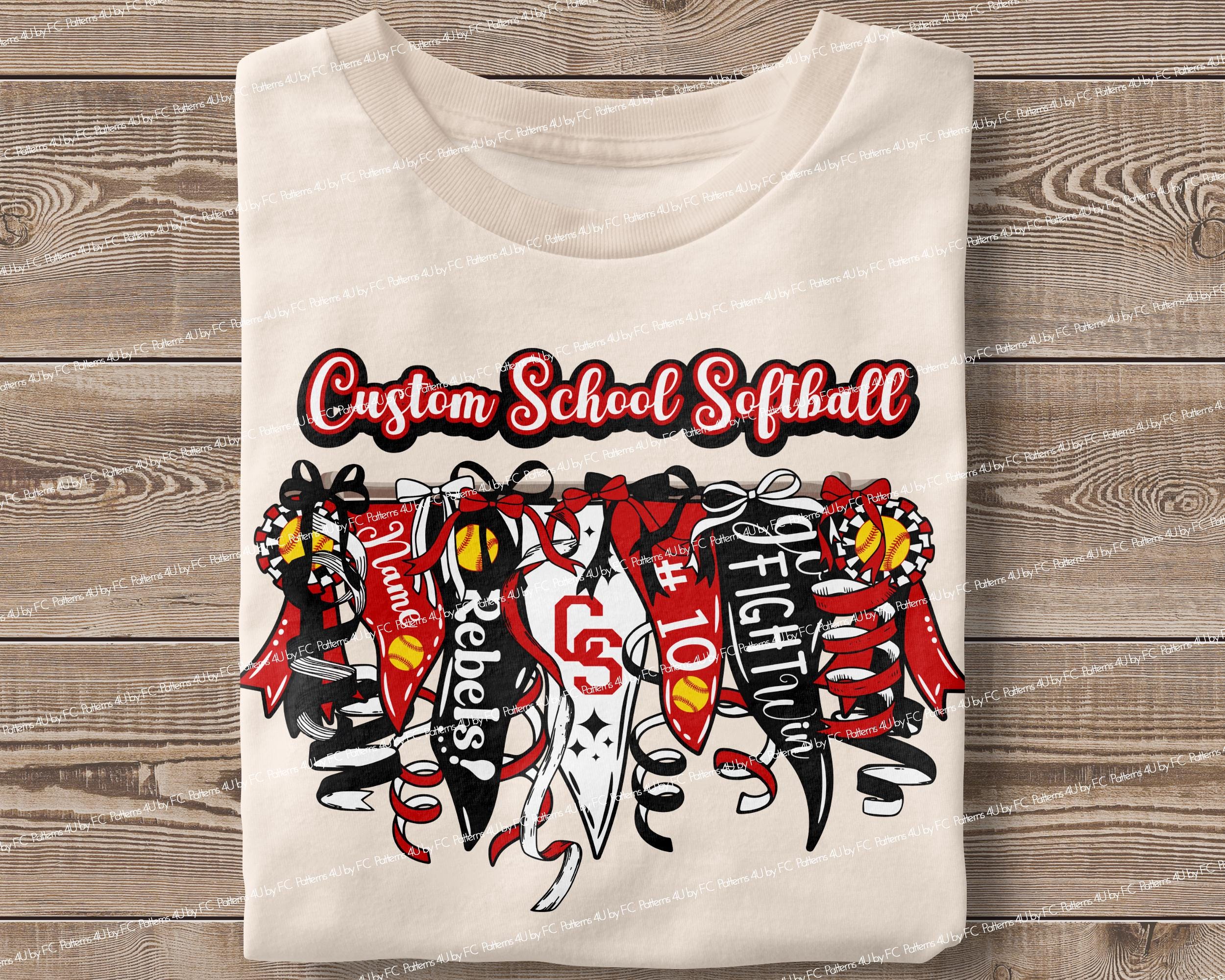 Personalized Softball Pennant PNG: Custom Team Design (digital Download ...