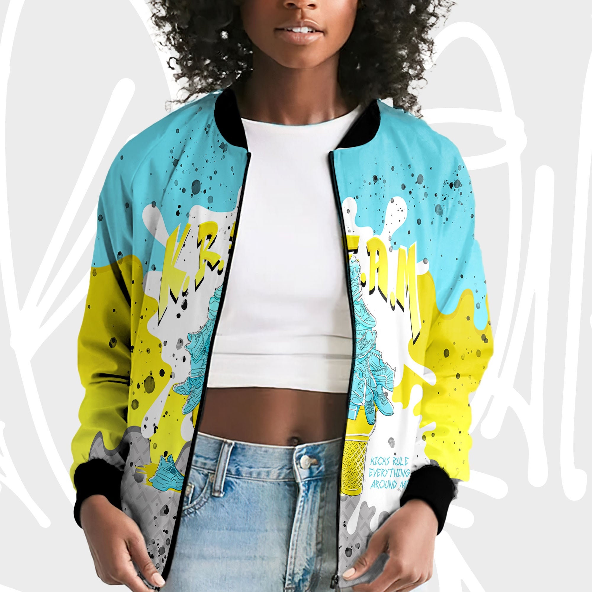 KREAM 3D Waffle Cone Jacket Match Jordan 5 Aqua sold by Zeun | SKU 40548772 | 30% OFF Printerval