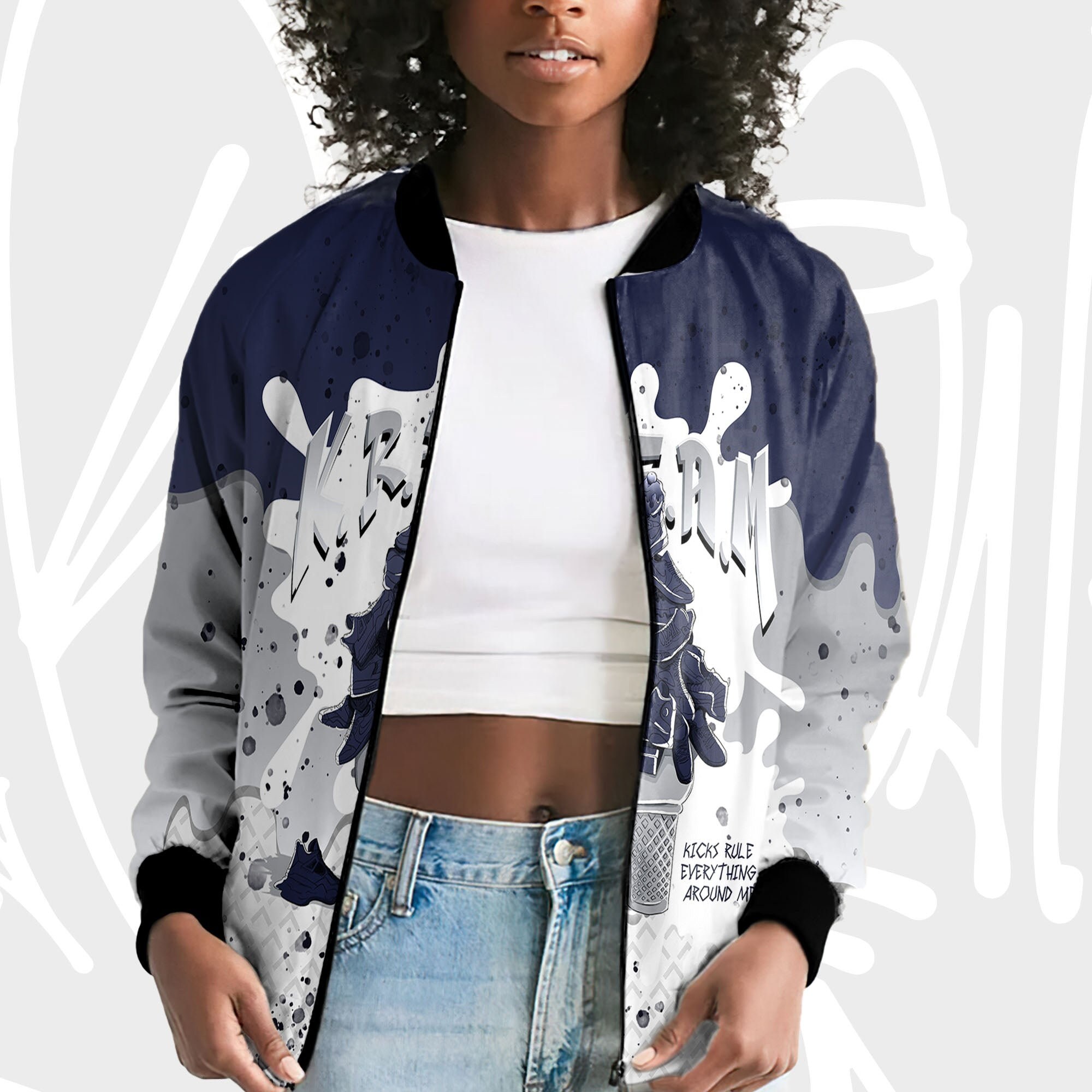 KREAM 3D Waffle Cone Jacket Match Jordan 1 High Golf Midnight Navy