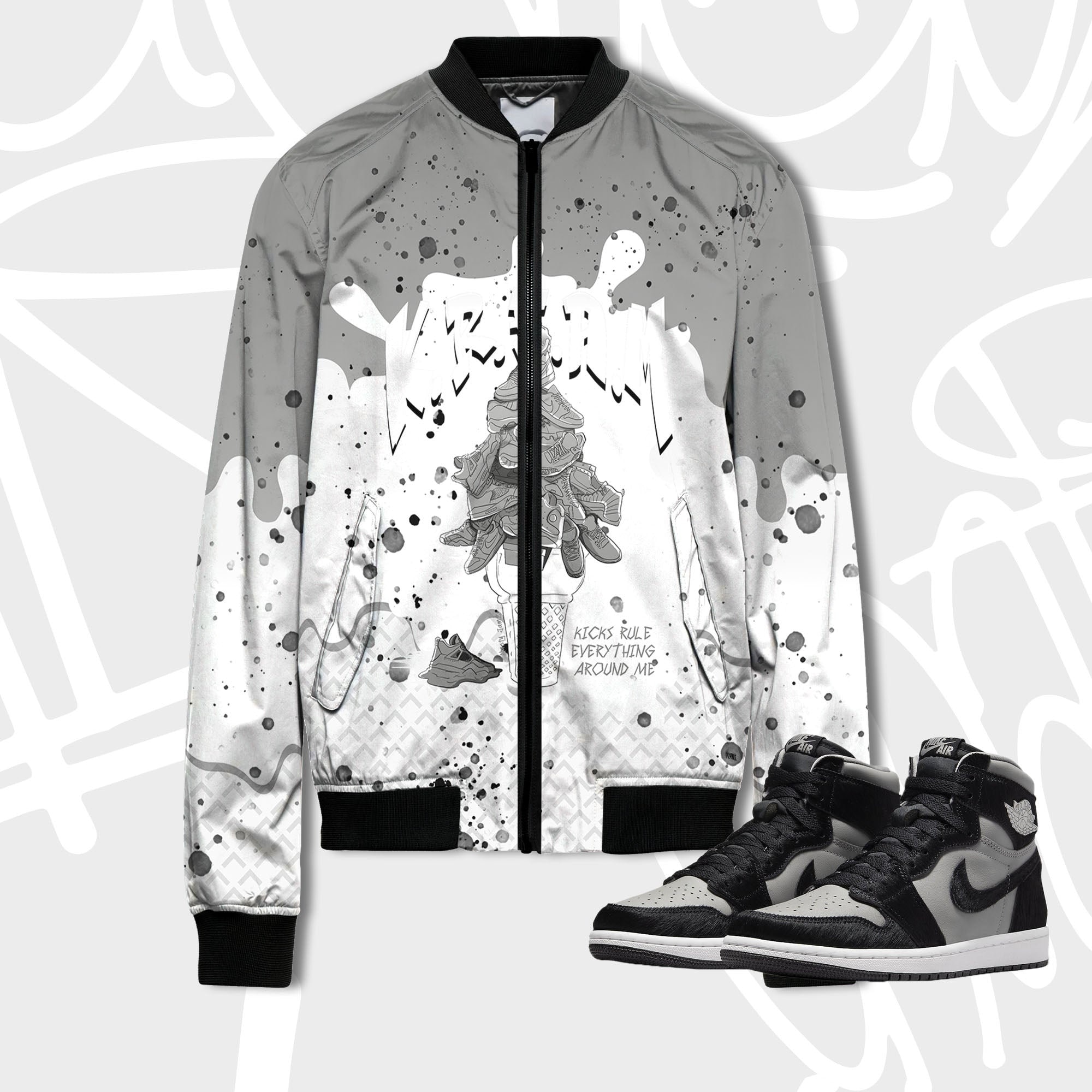 KREAM 3D Waffle Cone Jacket Match Jordan 1 High OG Twist 2 sold by ...