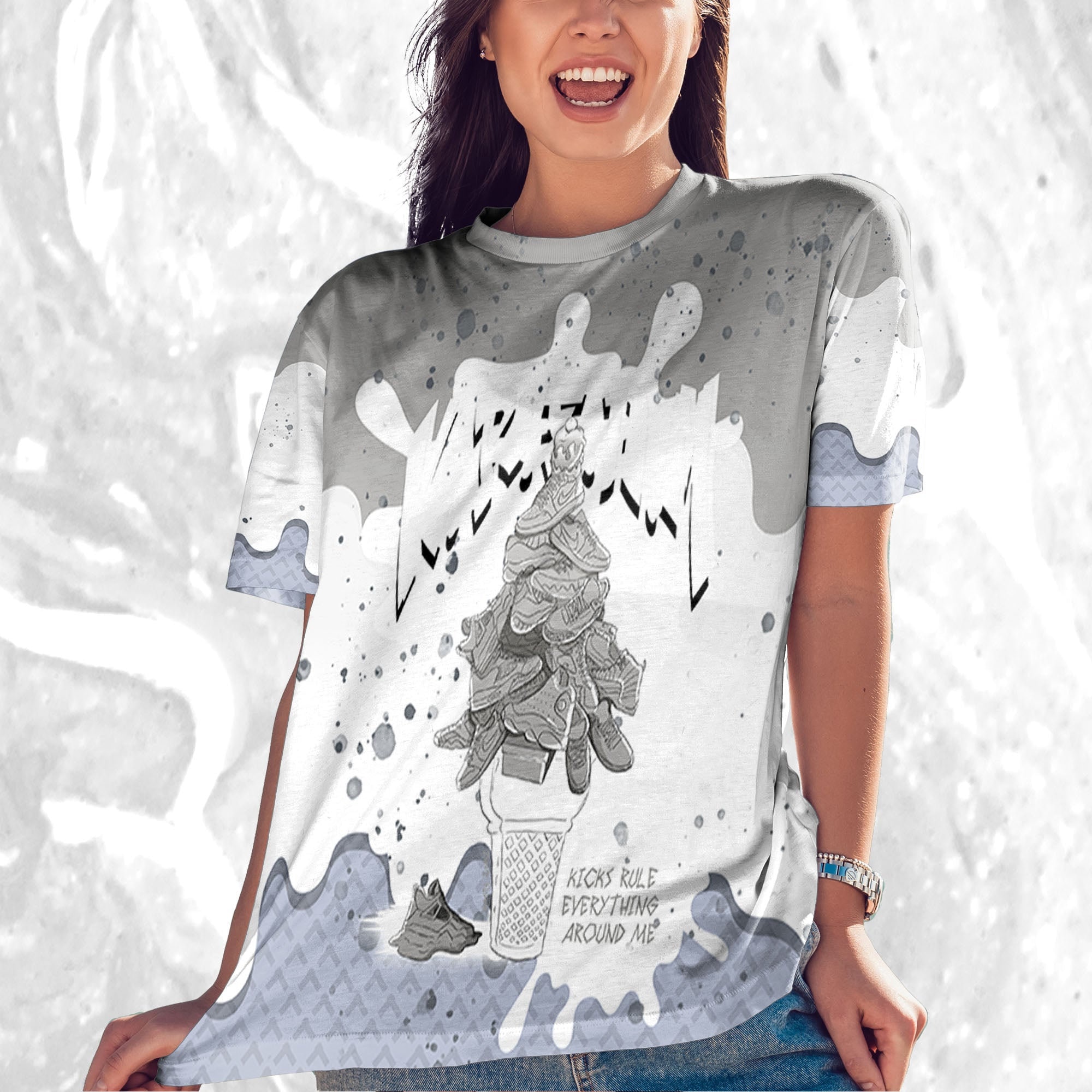 KREAM 3D Waffle Cone T-Shirt Match Jordan 6 Cool Grey sold by Ian Jepson | SKU 272644 ...
