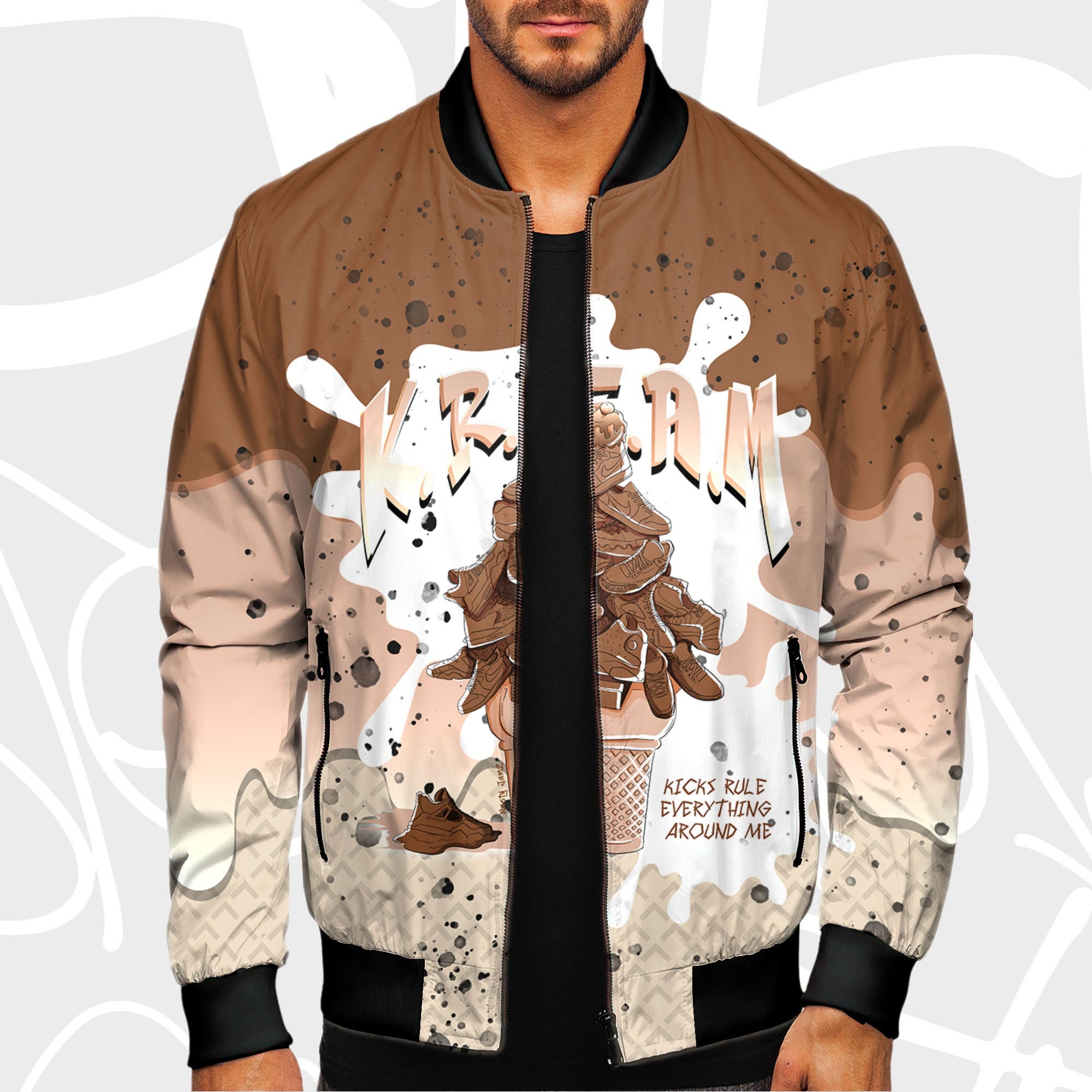 KREAM 3D Waffle Cone Jacket Match Jordan 3 Retro Winterized Archaeo ...