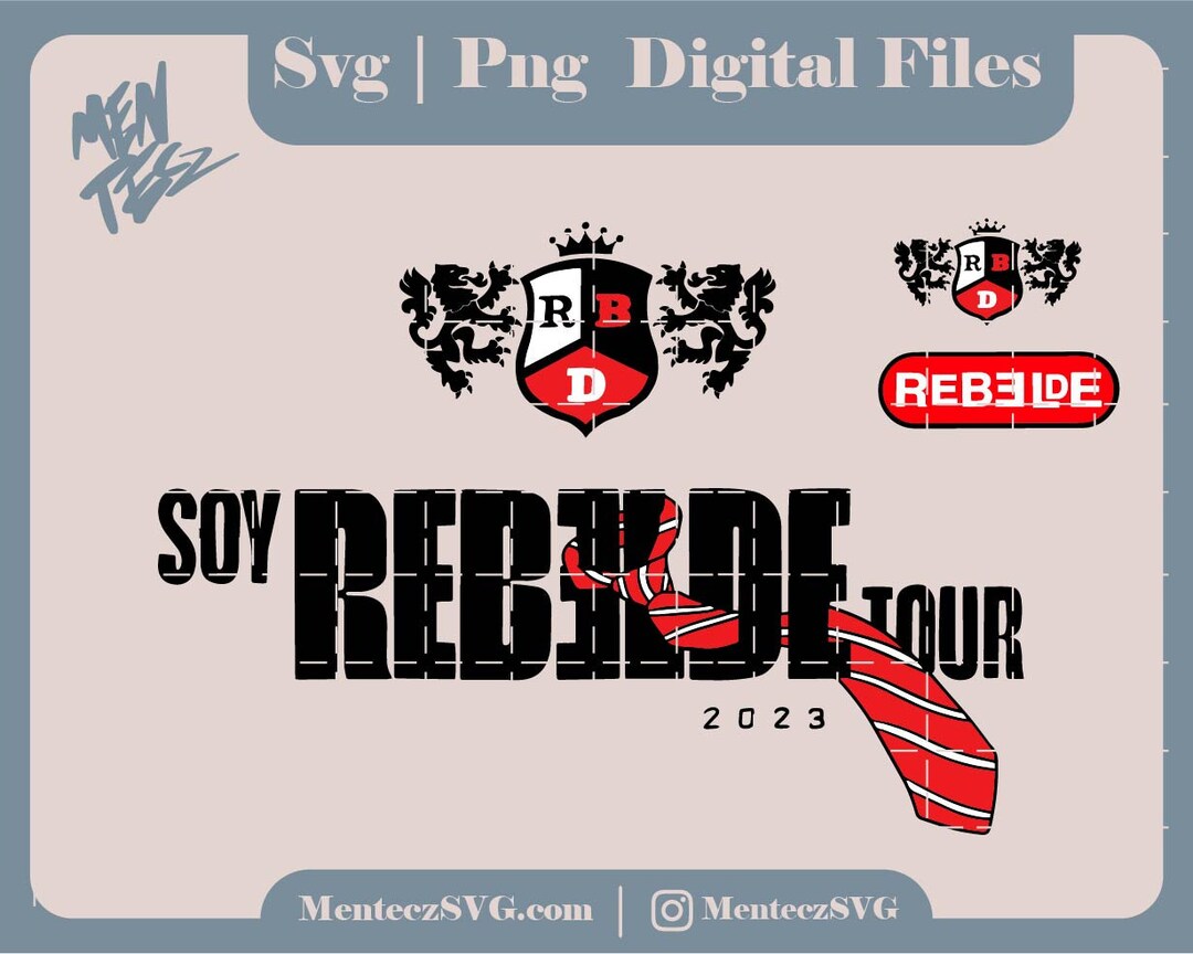 Rebelde SVG Cutting File Png Eps Dxf Digital Clipart Great - Etsy Portugal