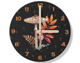 Boho Mushroom Clock - Etsy