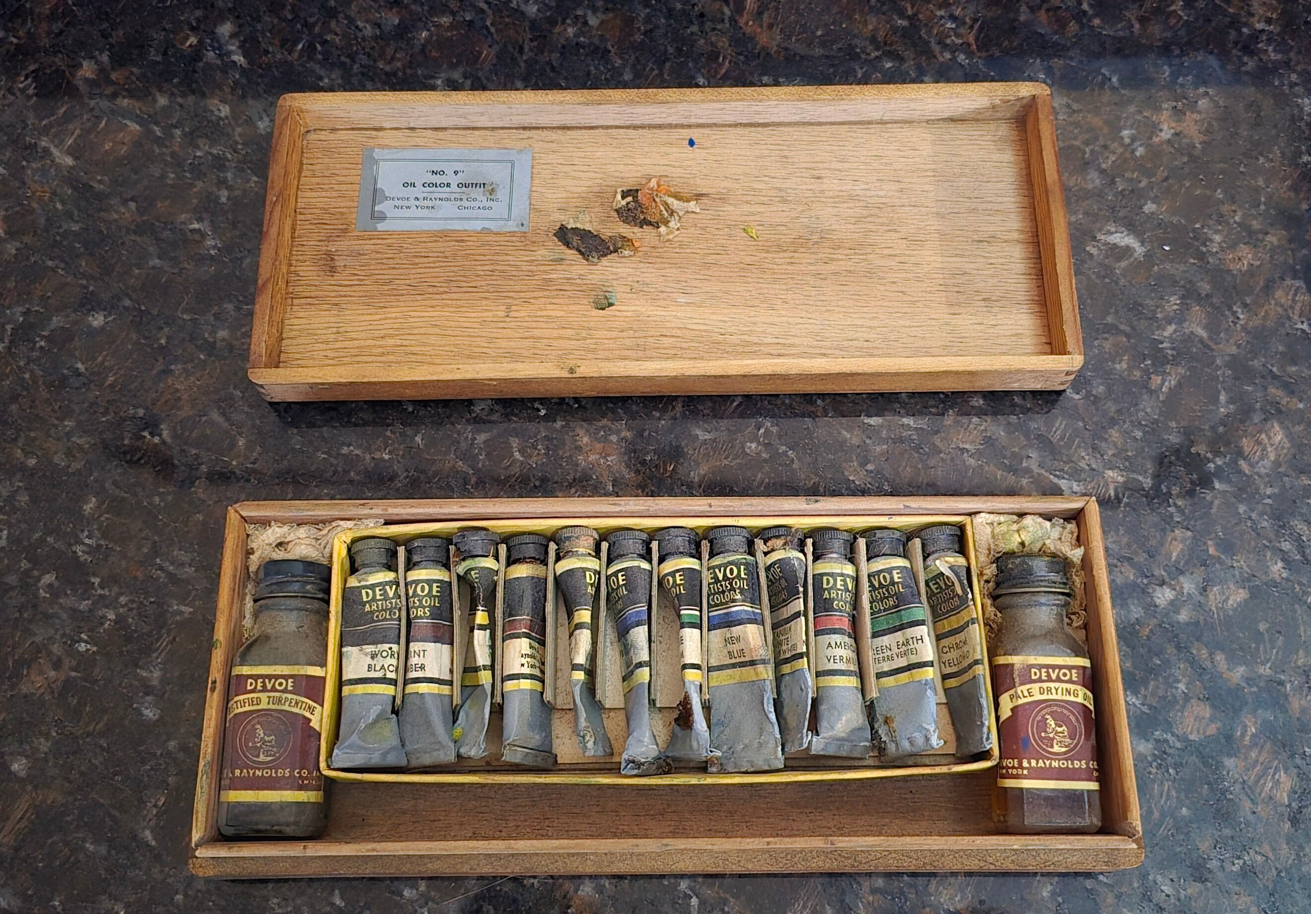 Rare Antique Devoe Artist Oil Color Outfit - Etsy