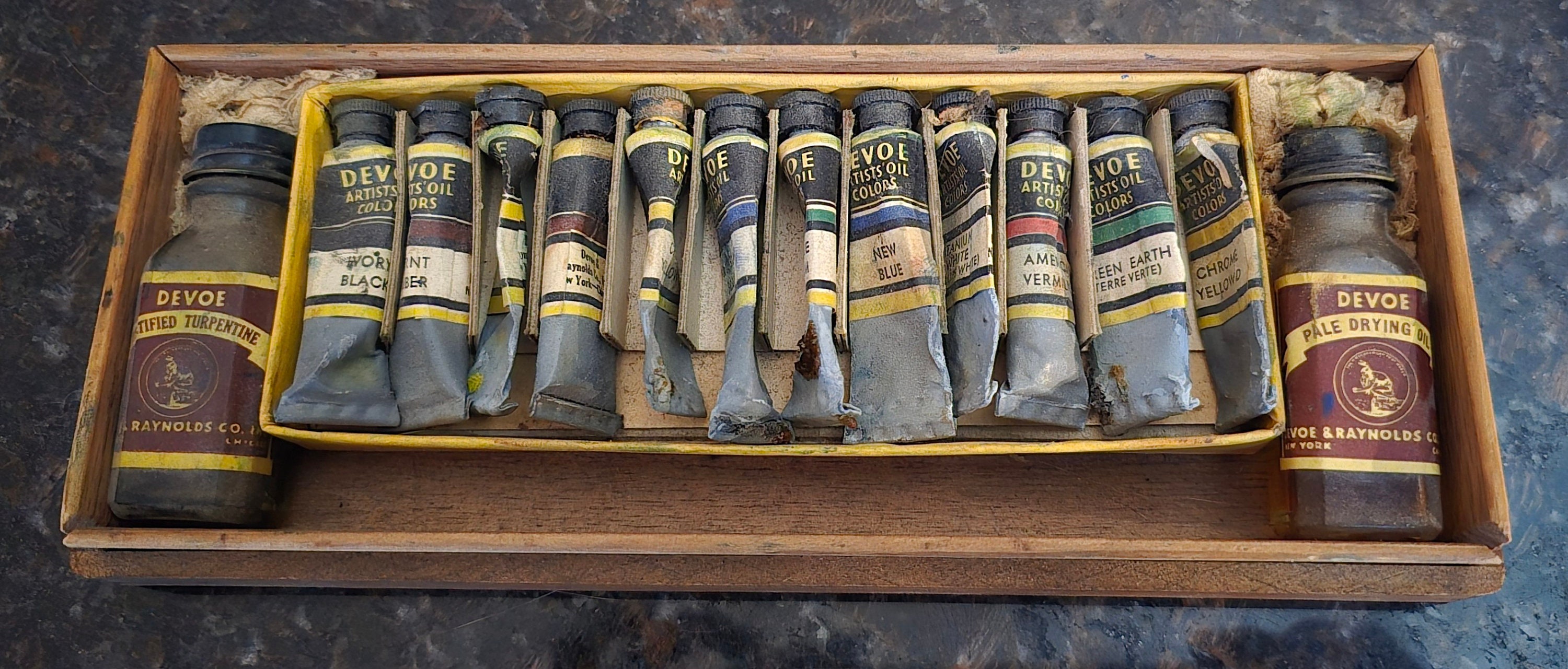 Rare Antique Devoe Artist Oil Color Outfit - Etsy