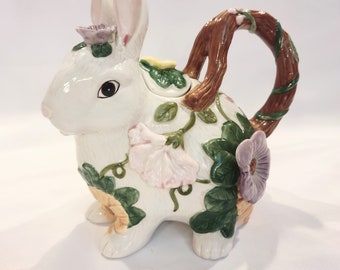 Rabbit Spring Teapot - Etsy