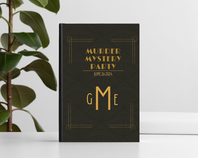 Art Deco Wedding Booklet Party Booklet Wedding Information Party ...