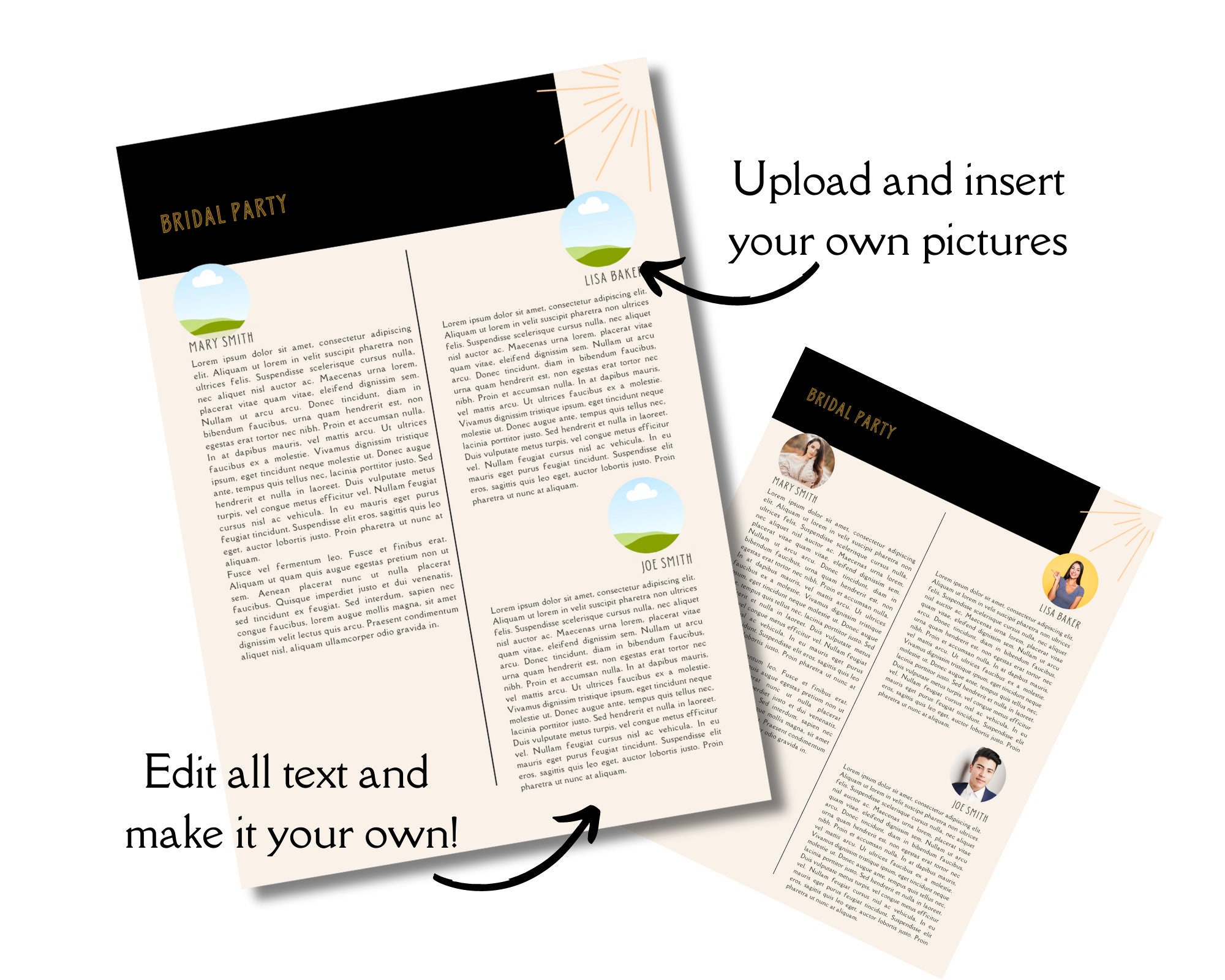 Art Deco Wedding Booklet Party Booklet Wedding Information Party ...