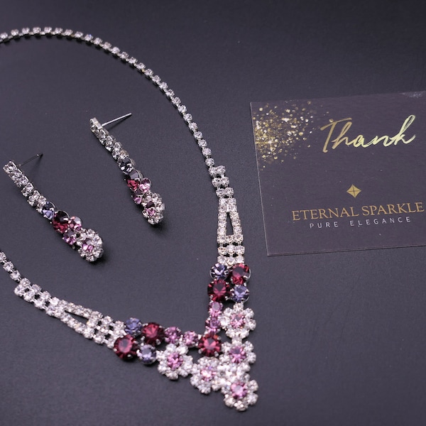 Purple Necklace - Etsy