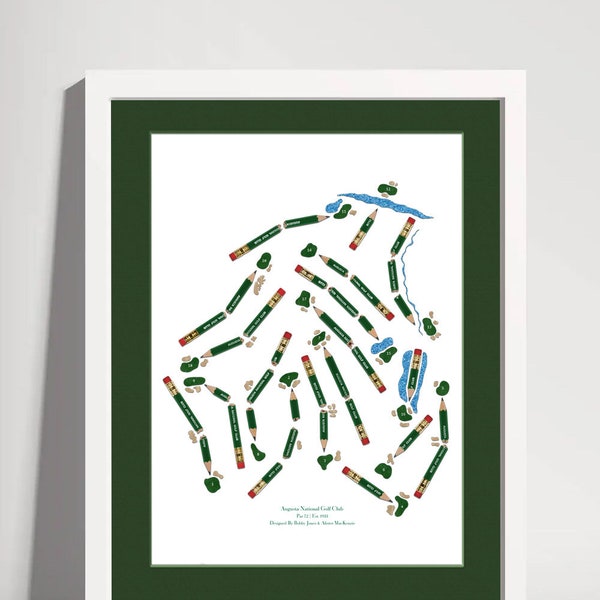 Golf Course Layout Print - Etsy