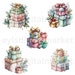 15 Watercolor Christmas Presents Clipart Christmas Clipart - Etsy