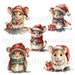 Watercolor Cute Mouse Clipart, 6 High Quality PNG Bundle, Mice With ...