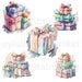 15 Watercolor Christmas Presents Clipart Christmas Clipart - Etsy