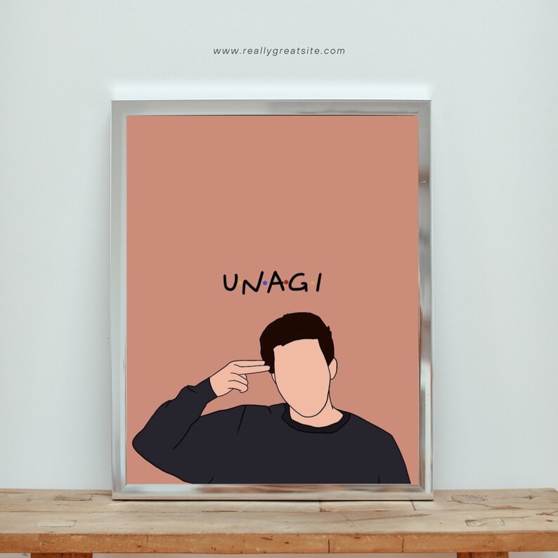 Printable Poster - Friends Unagi Ross - Etsy