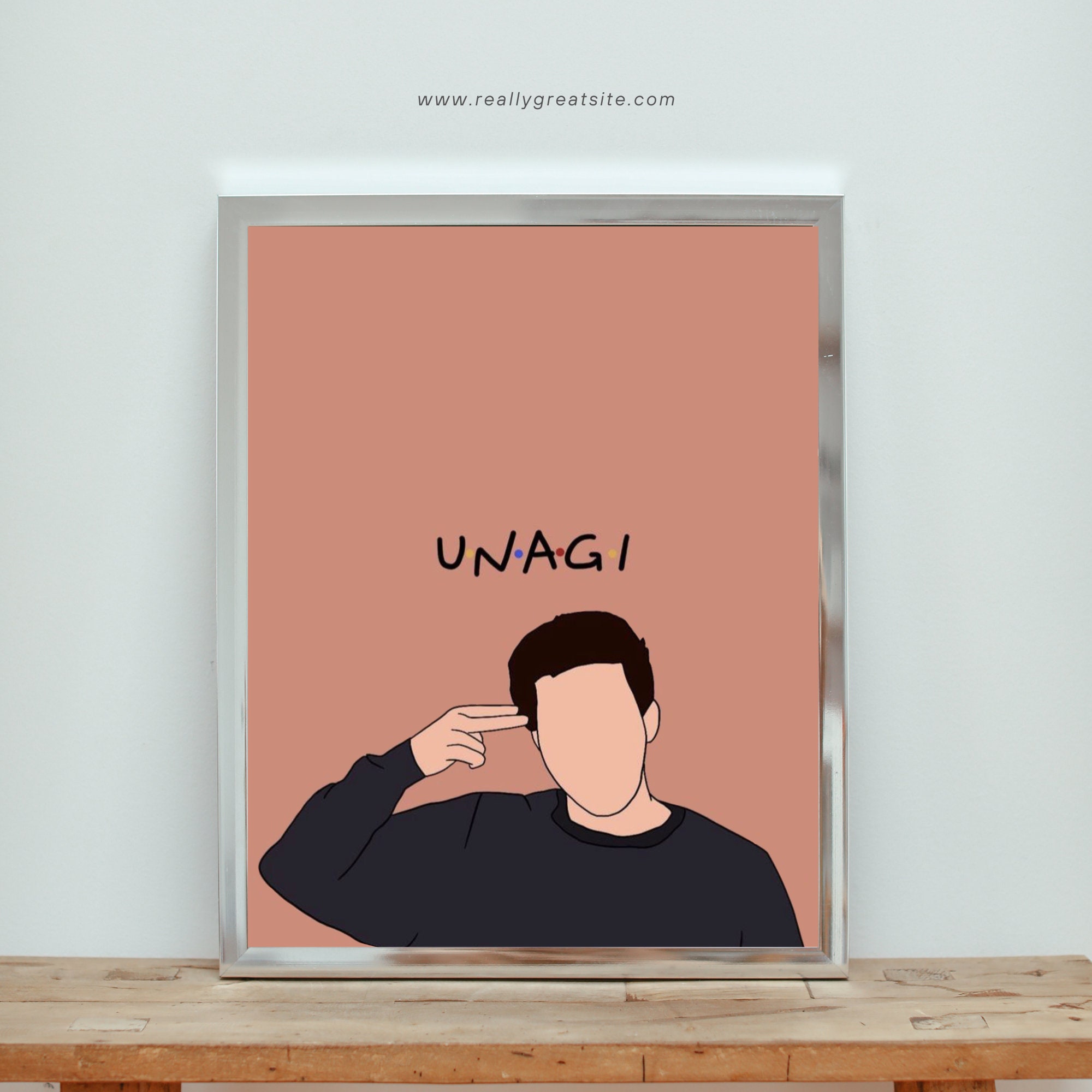 Printable Poster - Friends Unagi Ross - Etsy