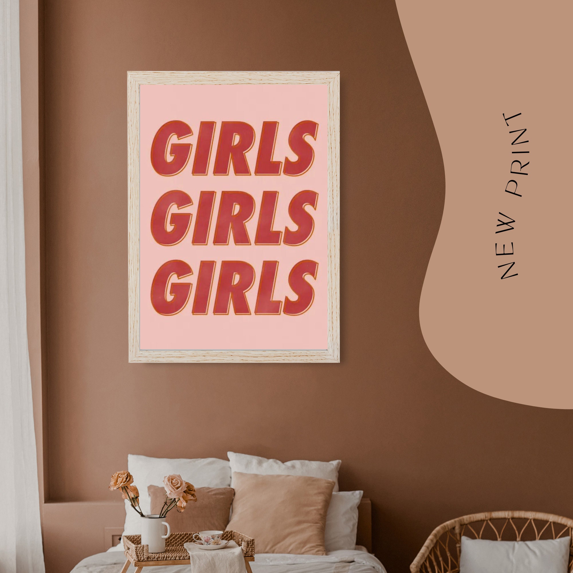 Printable Poster "girls GIRLS Girls" - Etsy