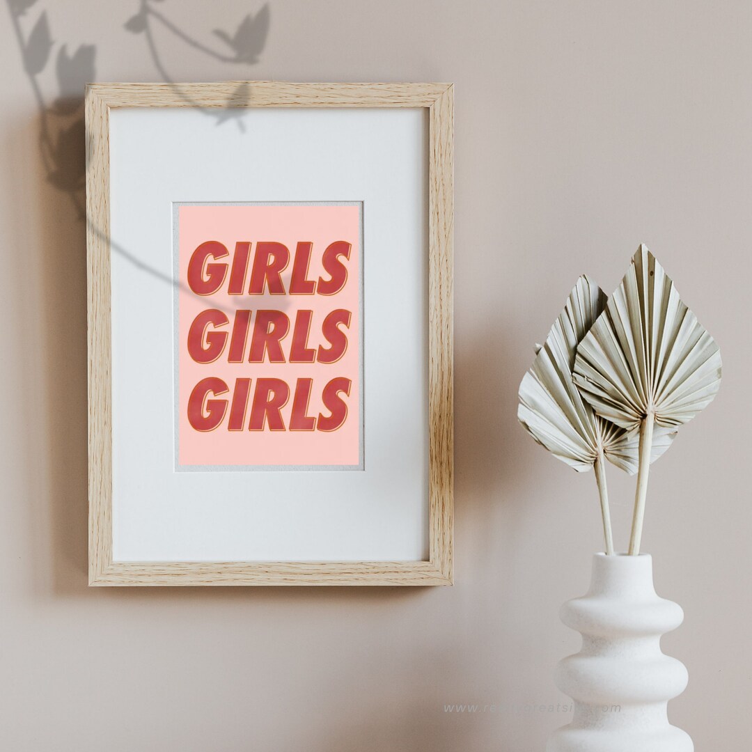 Printable Poster "girls GIRLS Girls" - Etsy