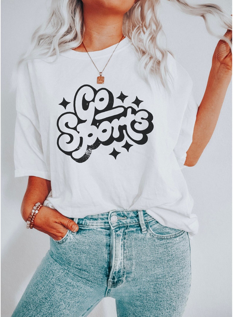 Retro Go Sports Shirt Tailgate Clothes College Tailgate - Etsy