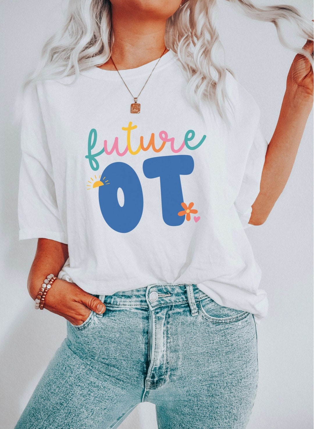 Retro Future OT Shirt, Occupational Therapist Shirt, OT Gifts for Her ...