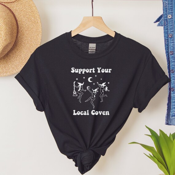 Support Your Local Coven Tshirt Forest Witch Occult Shirt - Etsy