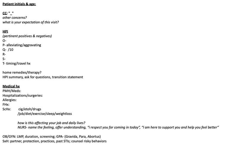 Comprehensive OSCE Script – Patient Encounter With Differential ...