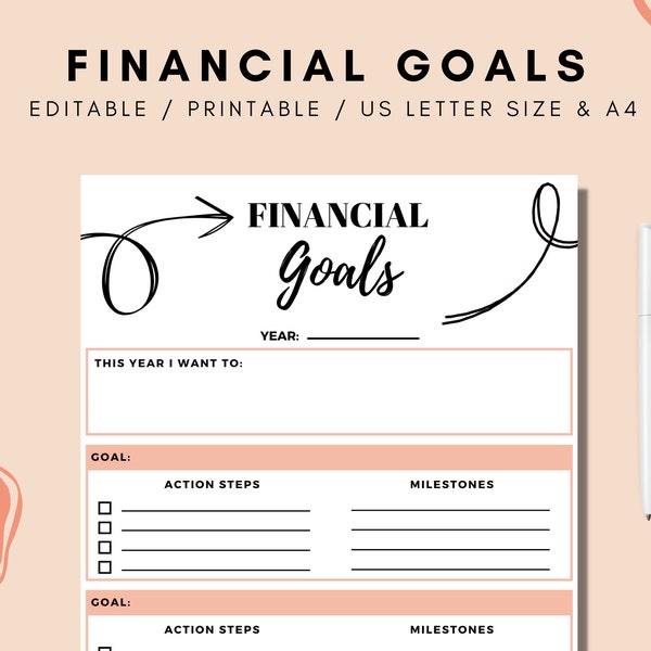 Yearly Financial Planner - Etsy