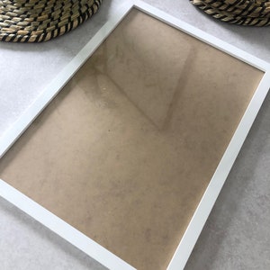 A3 Size Photo Frame in White With Acrylic Glass Front and Hanging ...