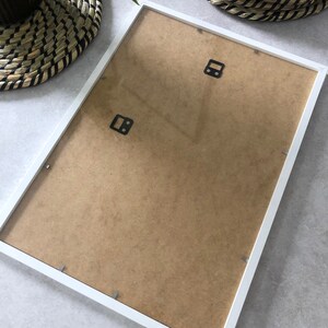 A3 Size Photo Frame in White With Acrylic Glass Front and Hanging ...