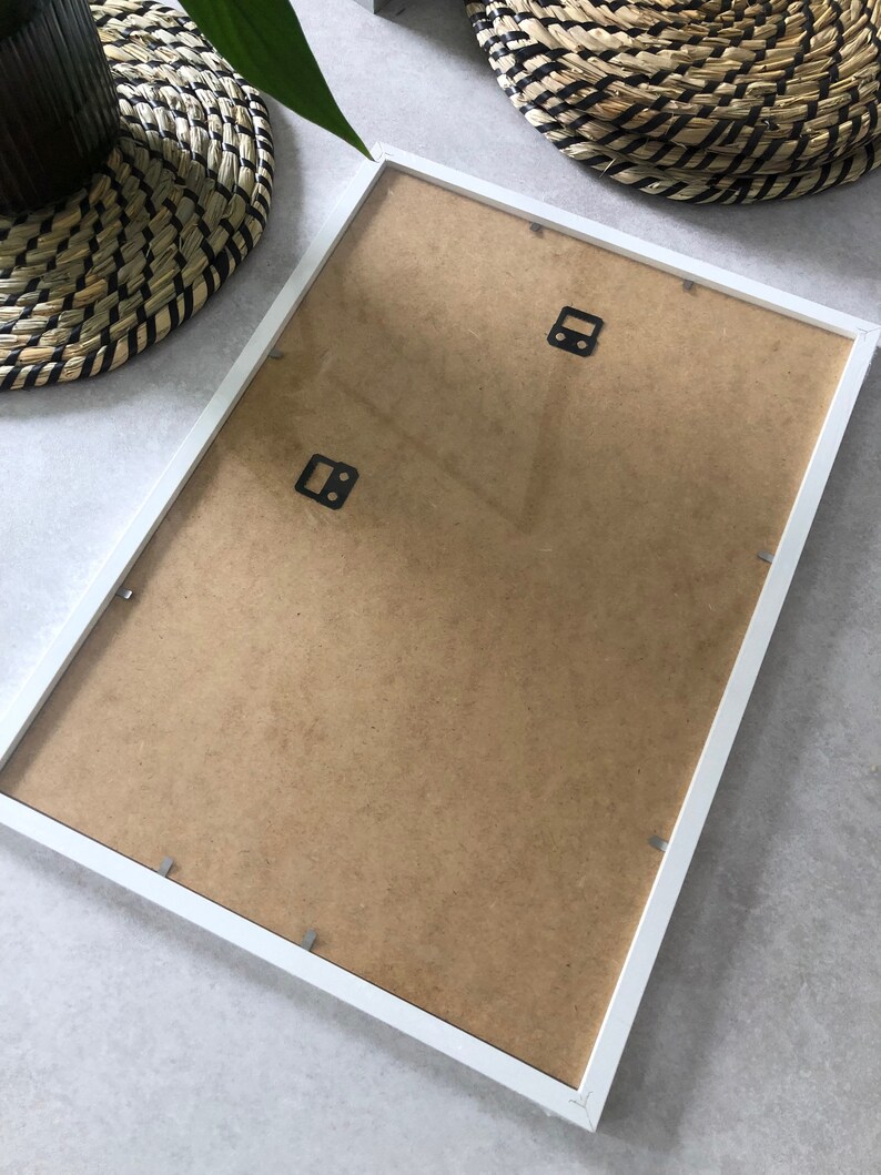 A3 Size Photo Frame in White With Acrylic Glass Front and Hanging ...