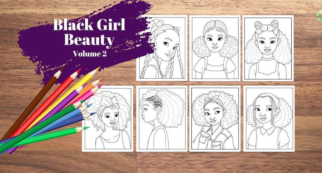 Black Girl Magic Coloring Pages for Kids - INSTANT DOWNLOAD! - Etsy