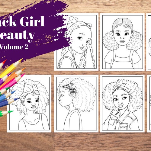 Black Girl Coloring Pages Empowerment Quotes INSTANT - Etsy Canada