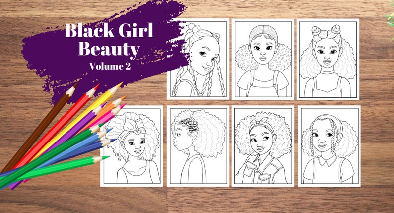 Black Girl Magic Coloring Pages for Kids - INSTANT DOWNLOAD! - Etsy