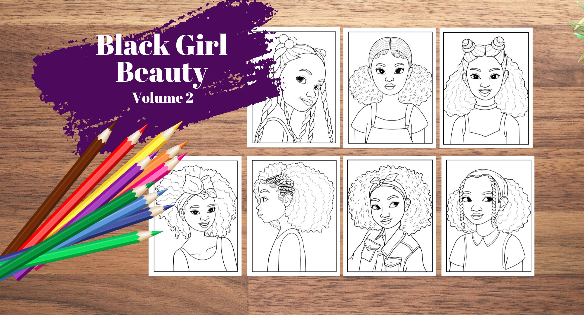 Black Girl Magic Coloring Pages for Kids - INSTANT DOWNLOAD! - Etsy